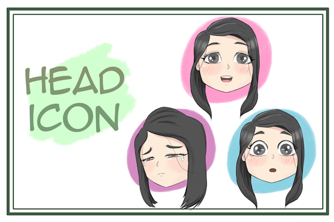 Make chibi avatar icon and emotes for social media by Yosetianto | Fiverr