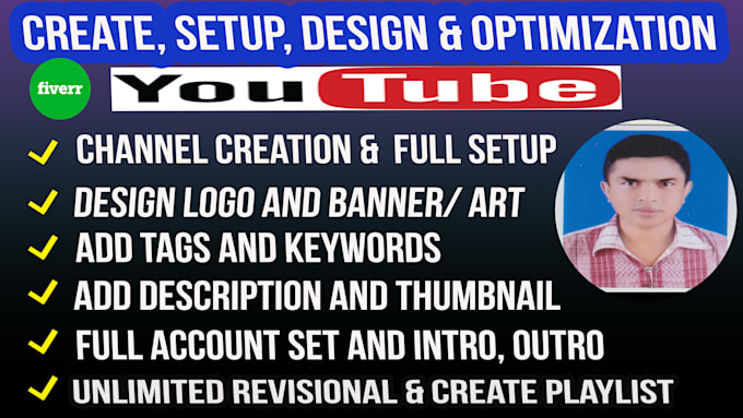 Create, setup, design yt channel professional by Smgmostafa | Fiverr