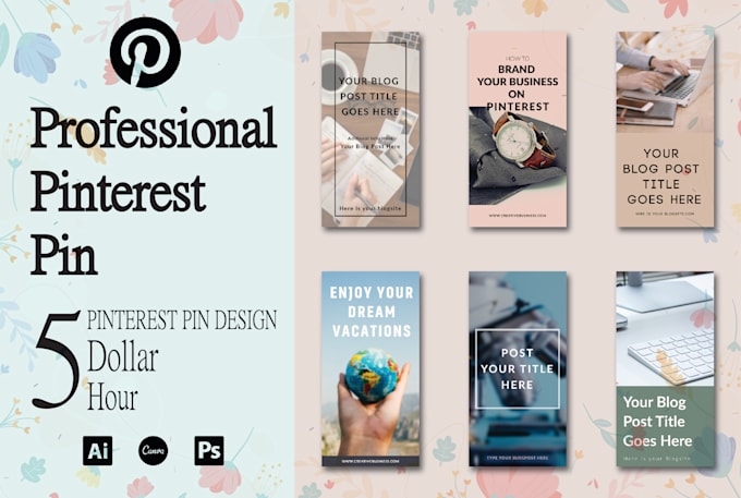 Design best pinterest pin by photoshop, illustrator, canva by ...