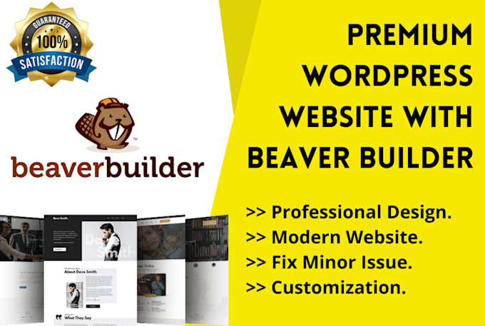 Create and design full wordpress website using beaver builder by Shovonwp | Fiverr