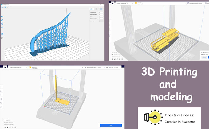Create 3d printing and modeling using advanced software by ...