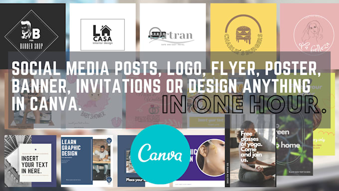 Design social media post, logo, or anything using canva by ...
