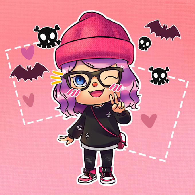 Create a cute illustration of your ac characters by Roxapax | Fiverr