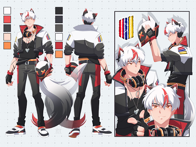 Create a commercial ref sheet of your character by Kuromikku | Fiverr