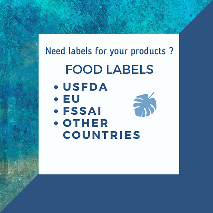 Provide label claims for food and nutraceuticals business by ...