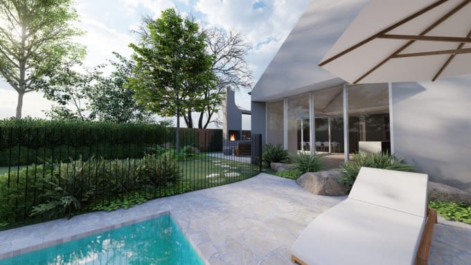 Create 3d model and render for landscape design by Priskartworks | Fiverr