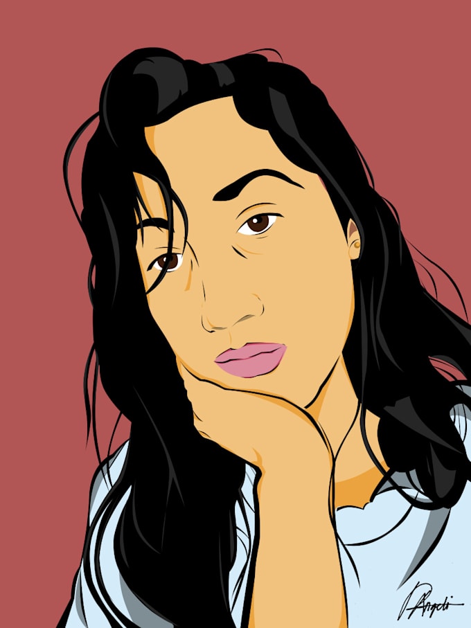 Make your simple picture to vector cartoon by Misssmama | Fiverr