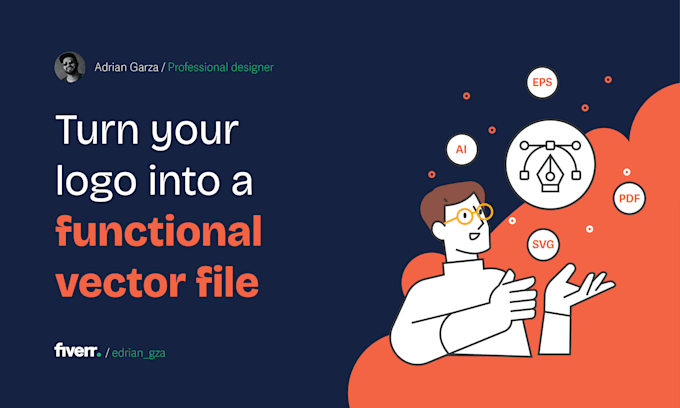 Turn your logo into a functional vector file by Edrian_gza | Fiverr