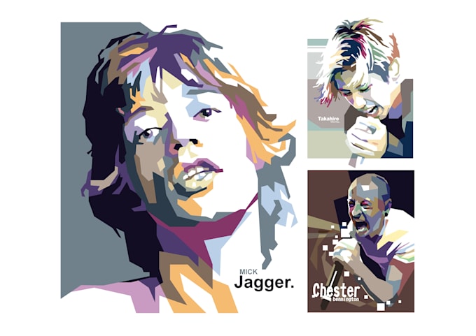 Draw an awesome wpap pop art portrait style for you by Darmadiismail ...