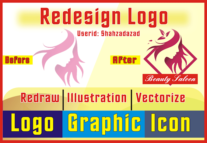 Design, redesign, recreate logo and any graphics by Shahzadazad | Fiverr
