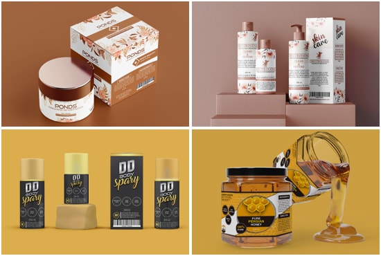 Design a modern label and box packaging of your product by Mahbubdex ...