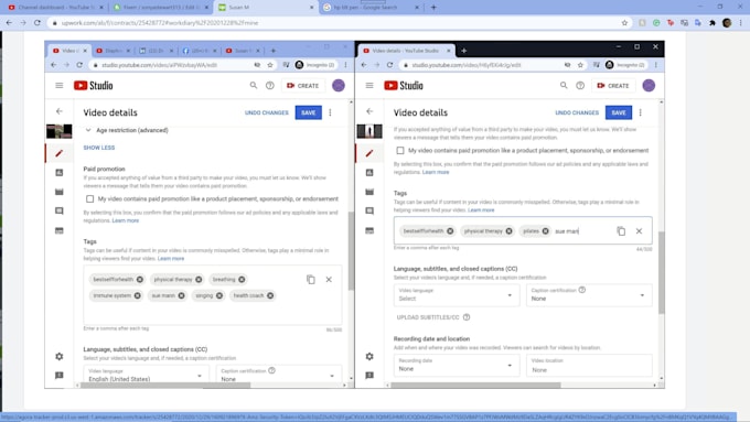 Edit youtube description boxes by Sonyastewart313 | Fiverr