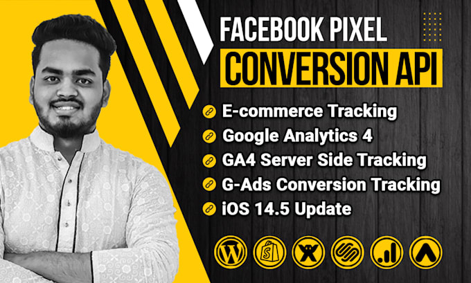 Setup facebook pixel conversion api google analytics 4 ecommerce ...