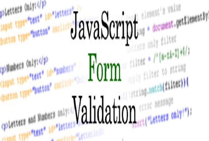 Html form with javascript validation by Qammar1 | Fiverr