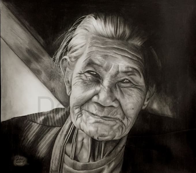 Draw impressive realistic pencil portrait, sketch from a photo by Art ...
