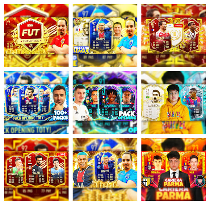 Design stunning fifa 22 thumbnails by Aprixdesigns | Fiverr