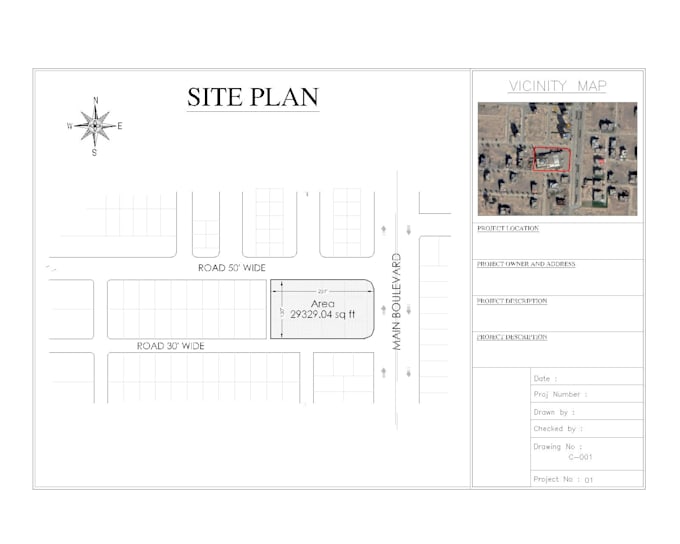 Draw site and location plan on autocad from google maps by Arifijaz ...