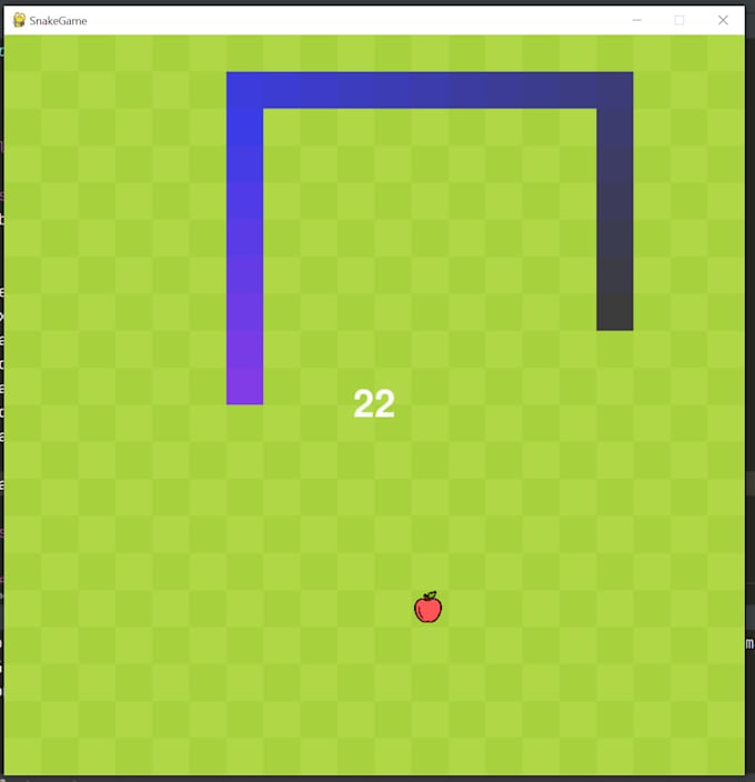 Crea il gioco del serpente in python con pygame