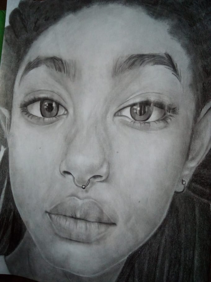 Draw realistic graphite portraits by Sierraatey | Fiverr