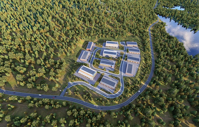 Do property cgi, 3d site plan rendering, rv park by Engahmad134 | Fiverr