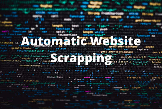 Make an automatic script to scrap website by Codegob | Fiverr