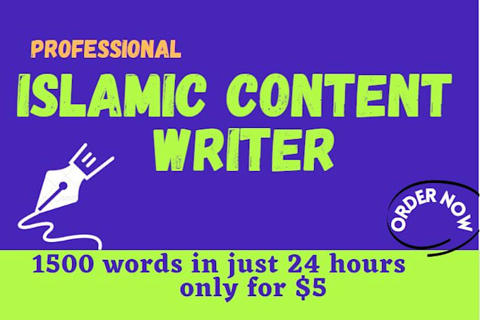 Be your islamic content writer on quran,sunnah and hadith by ...