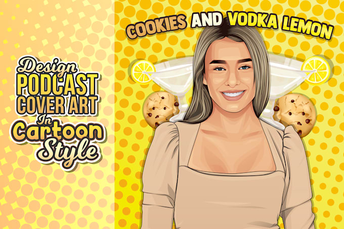 Design podcast logo and cover art with cartoon style by Dayace | Fiverr