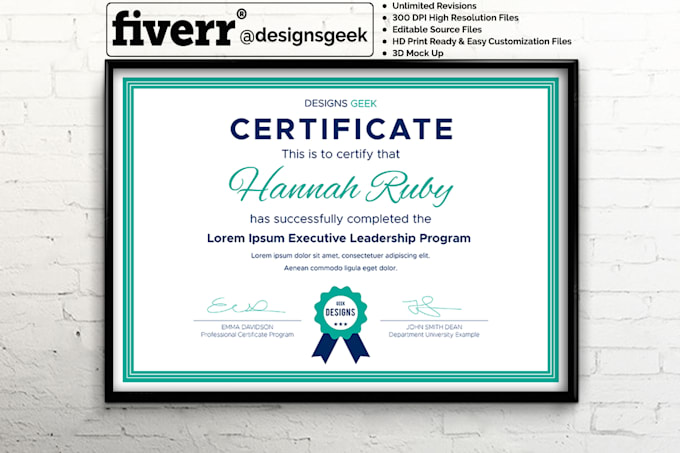 Design professional certificate, award certificate, diploma certificate ...