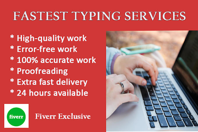 Do fast typing job, retype scanned documents in 24 hour by Mmun234 | Fiverr
