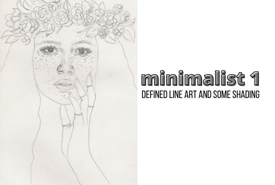 Create a realistic, minimalist pencil sketch by Maisondelalune | Fiverr
