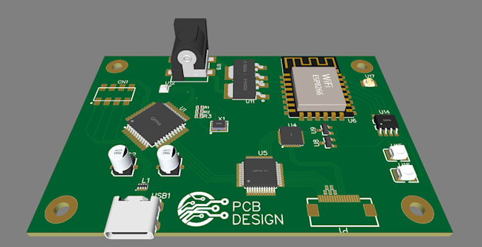 Create a smd pcb layout and smt assembly files by Tn2020c | Fiverr