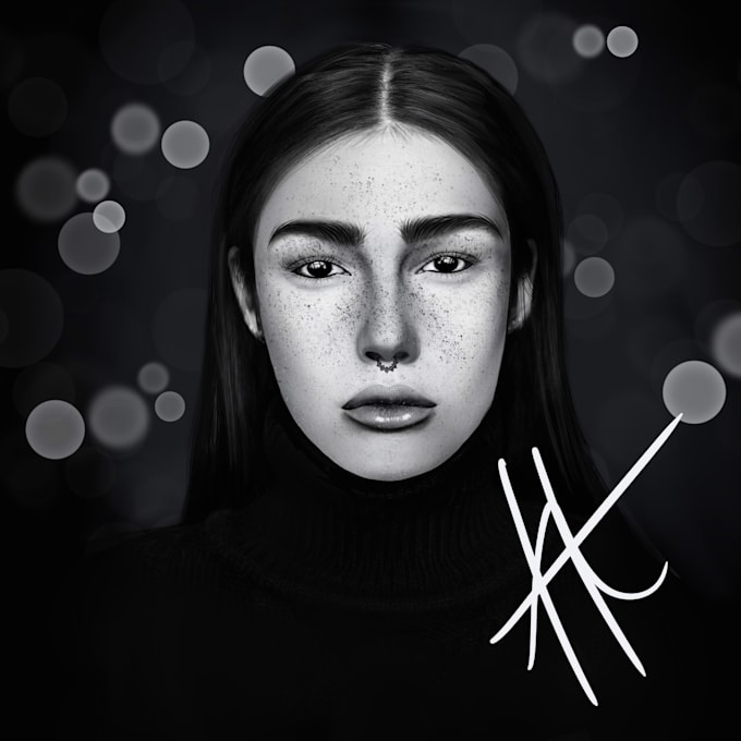 Do custom portraits for you with background by Hanni93 | Fiverr