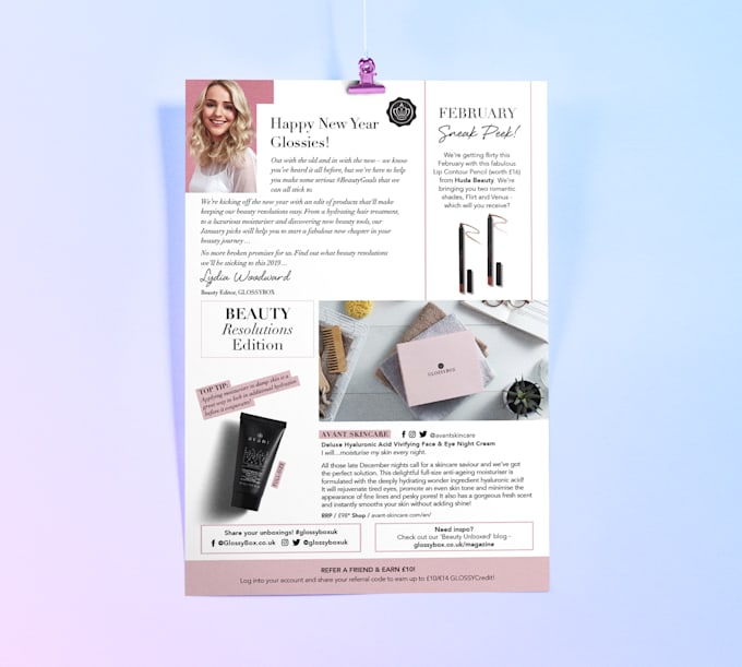 Design you gorgeous a beauty leaflet by Chloeg95 | Fiverr