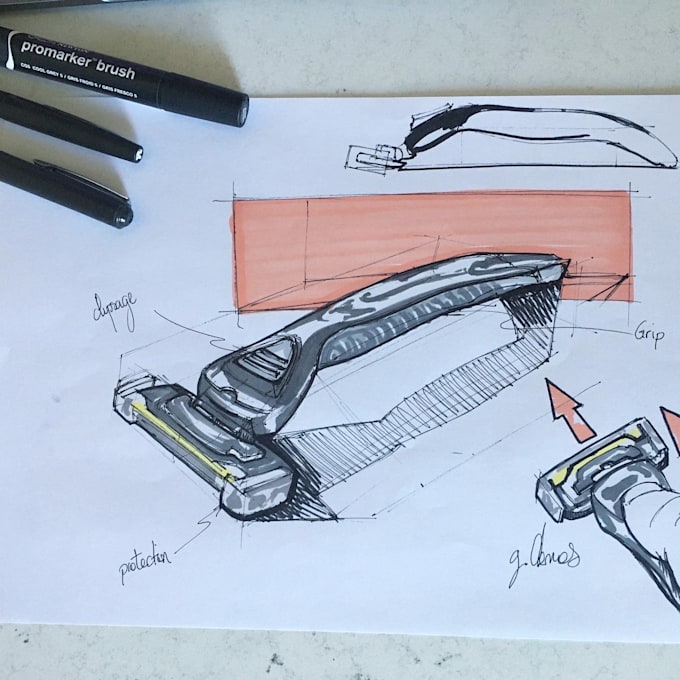 Realize sketching of your idea by Geoffreydemos | Fiverr