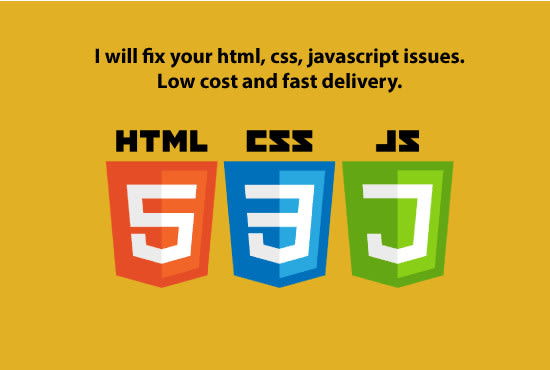 Fix html, css, and javacript bugs by Vermicana | Fiverr