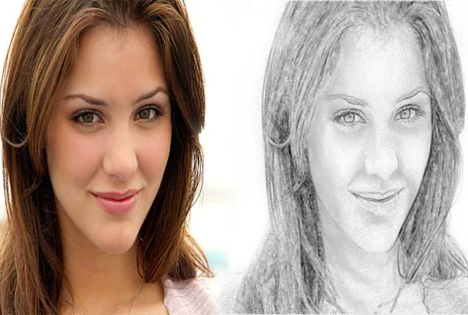 Draw your photo into sketch or any sketch drawing by Artistsameera | Fiverr