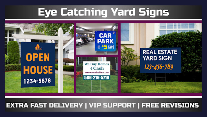Design shop sign yard sign, vinyl banner by Daniart | Fiverr