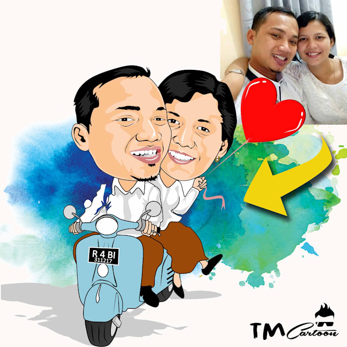 Help you to create a unique and simple caricature by Tmcartoon | Fiverr