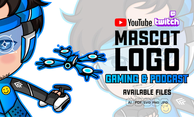 Create chibi avatar gaming anime character logo for twitch by Relife ...