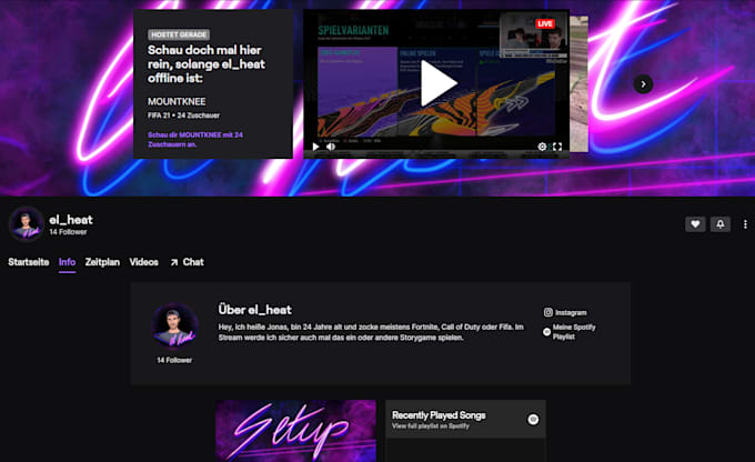 Design twitch banners, profile pictures, logo and panels by Mscelli ...