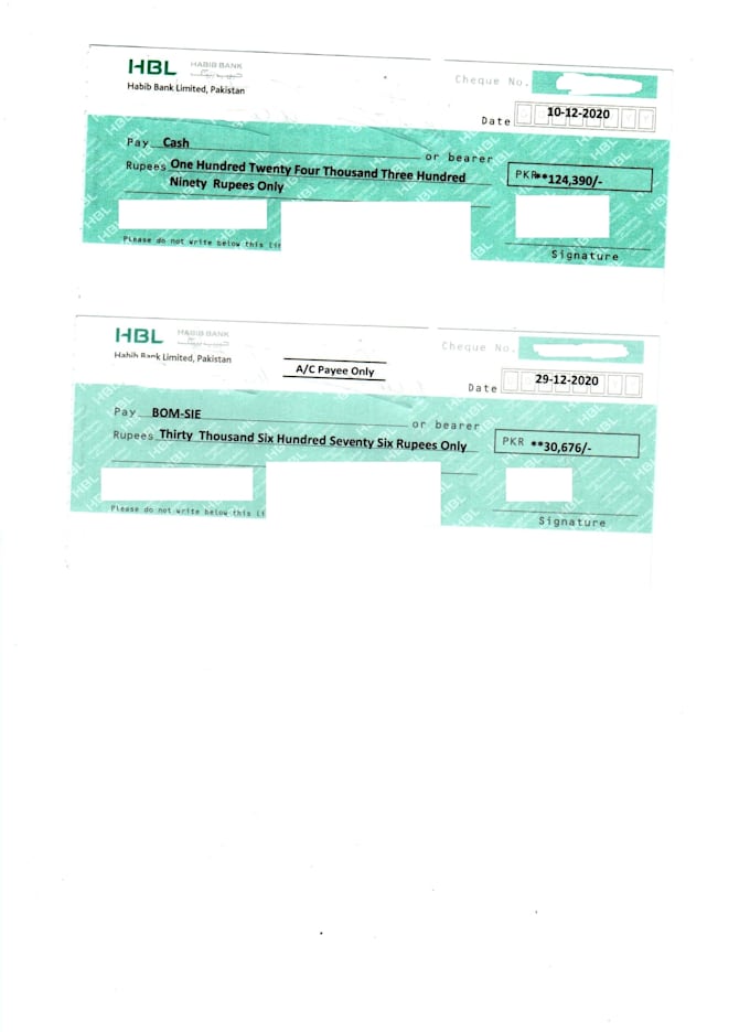 Do cheques printing solution on ms excel by Moazzam1411 | Fiverr