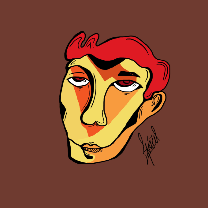 Draw human from photo as a floating head by Jakub_spac | Fiverr