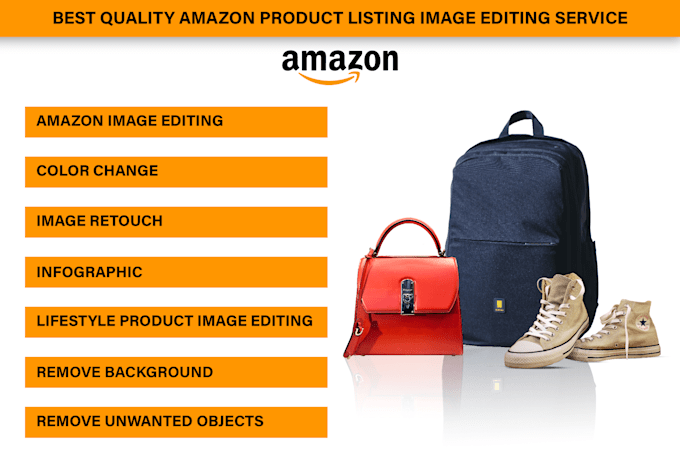 Do professional amazon product image editing, quality background ...