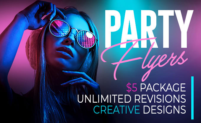 Design amazing party, club, birthday event promotional flyer design by ...