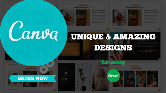 Do unique and amazing canva designs by Leonwg | Fiverr