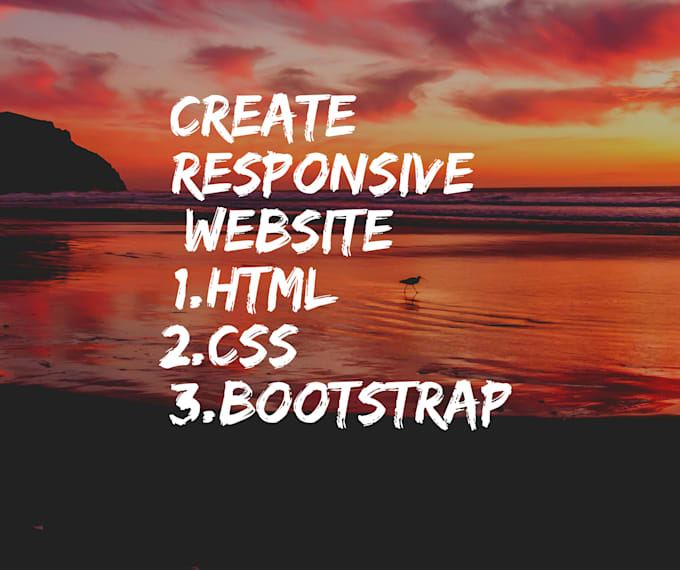Develop A Responsive Html Css Bootstrap Javascript Website By
