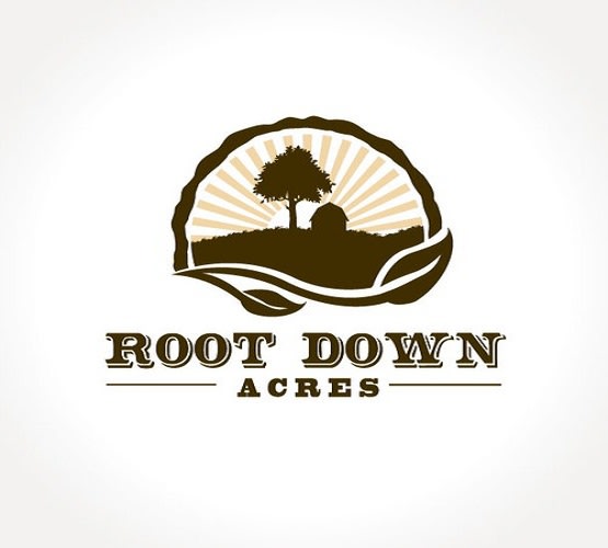 Design organic farm root down acres logo in 1 day by Dooleymeggie6 | Fiverr
