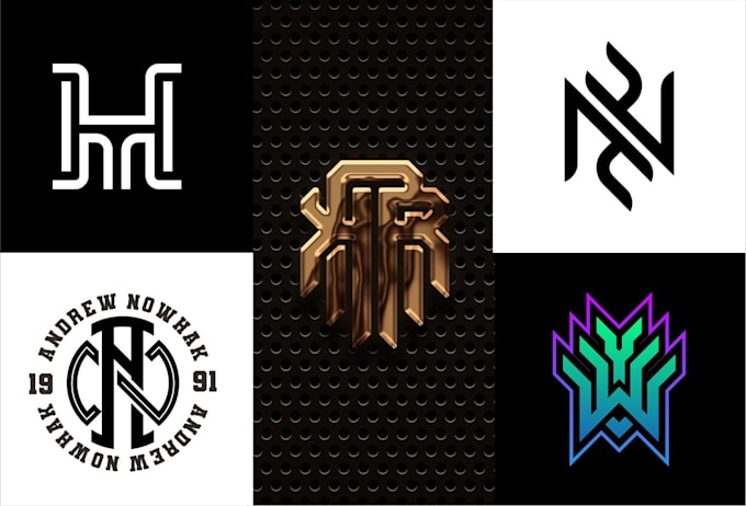 Make awsome custom monogram initial logo by Rotann32 | Fiverr