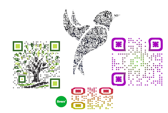 Create custom professional qr code design with logo by Happy065 | Fiverr