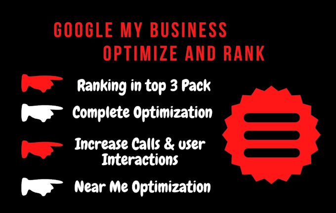 Optimize improve and rank your google my business by Muteebtahir | Fiverr
